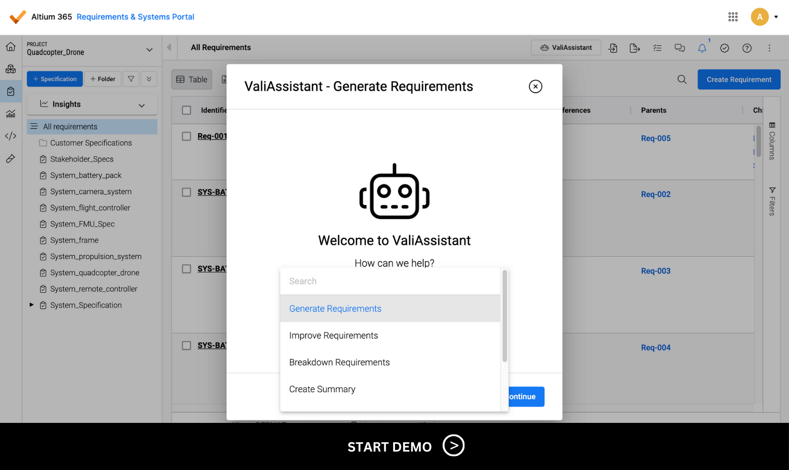 Requirements & Systems Portal | Altium 365